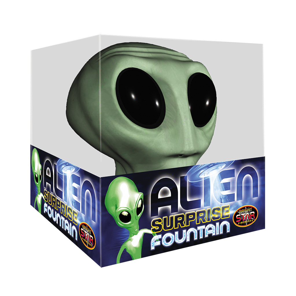 Creepy Alien Surprise Fountain - lovefireworks.co.uk