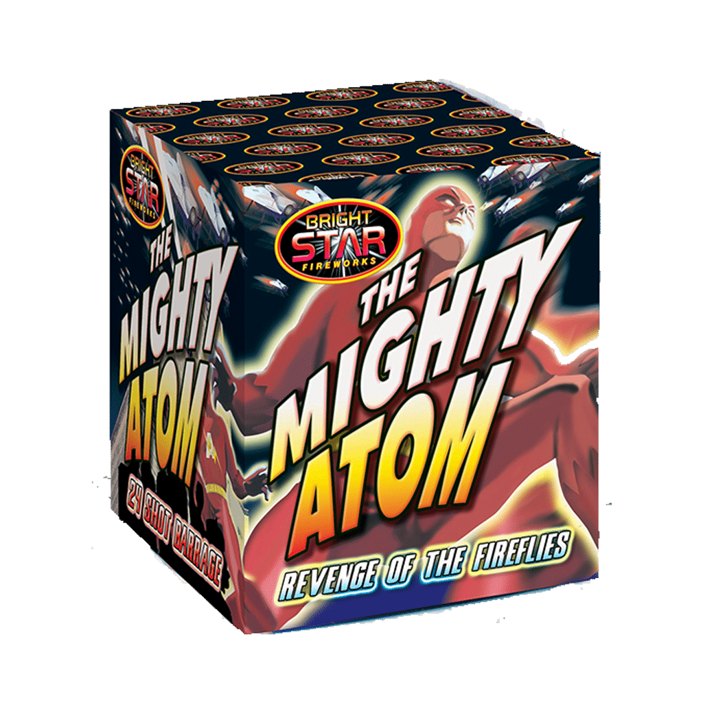 Buy The Mighty Atom - 3 pack of cakes - lovefireworks.co.uk