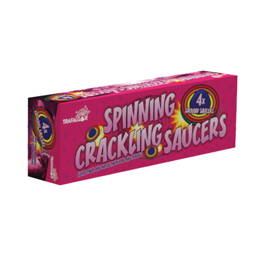 Great fun Spinning Crackling Saucers - lovefireworks.co.uk