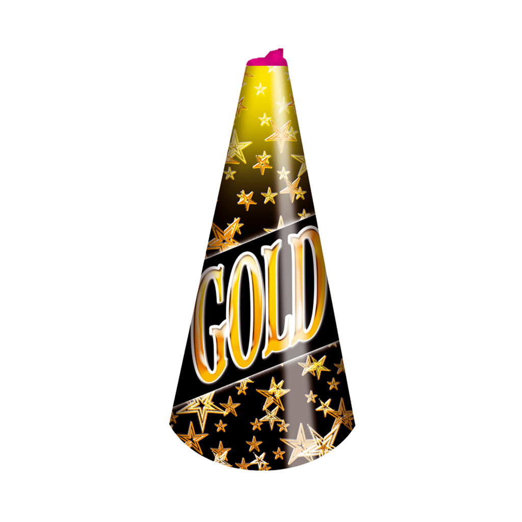 8" beautiful Gold Fountain - lovefireworks.co.uk