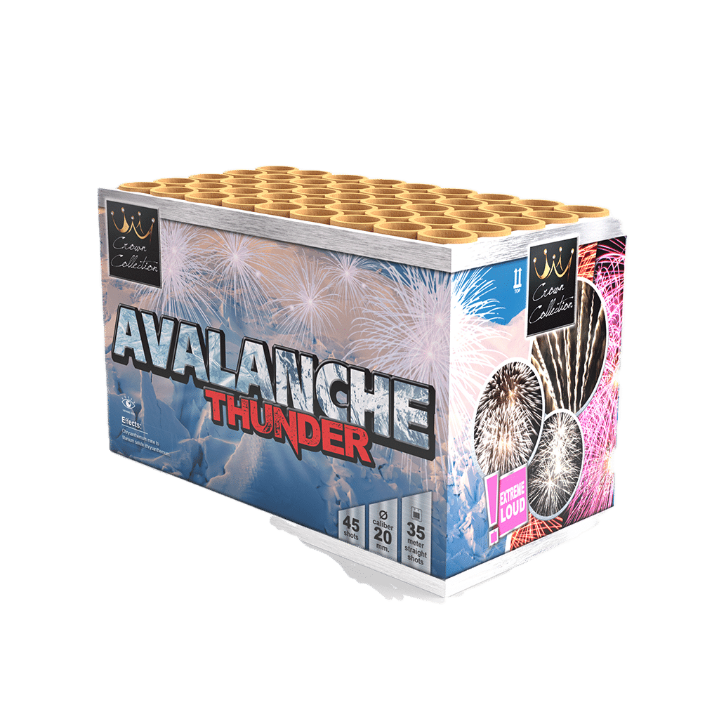 45 shot loud Avalanche Thunder - lovefireworks.co.uk