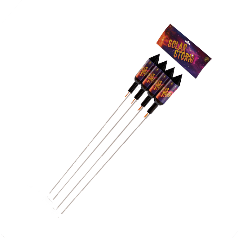 Sizzling hot Solar Storm Rocket Pack - lovefireworks.co.uk