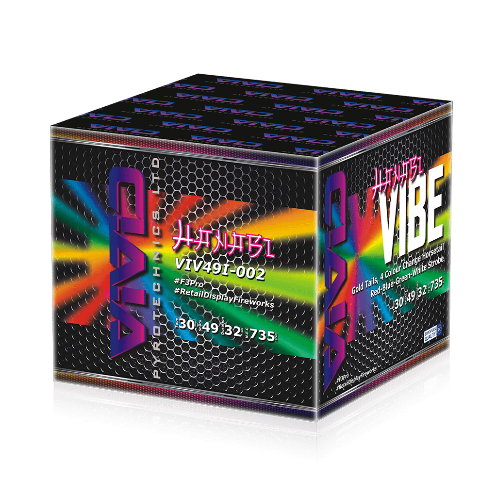 49 shot gorgeous Vibe Hanabi - lovefireworks.co.uk