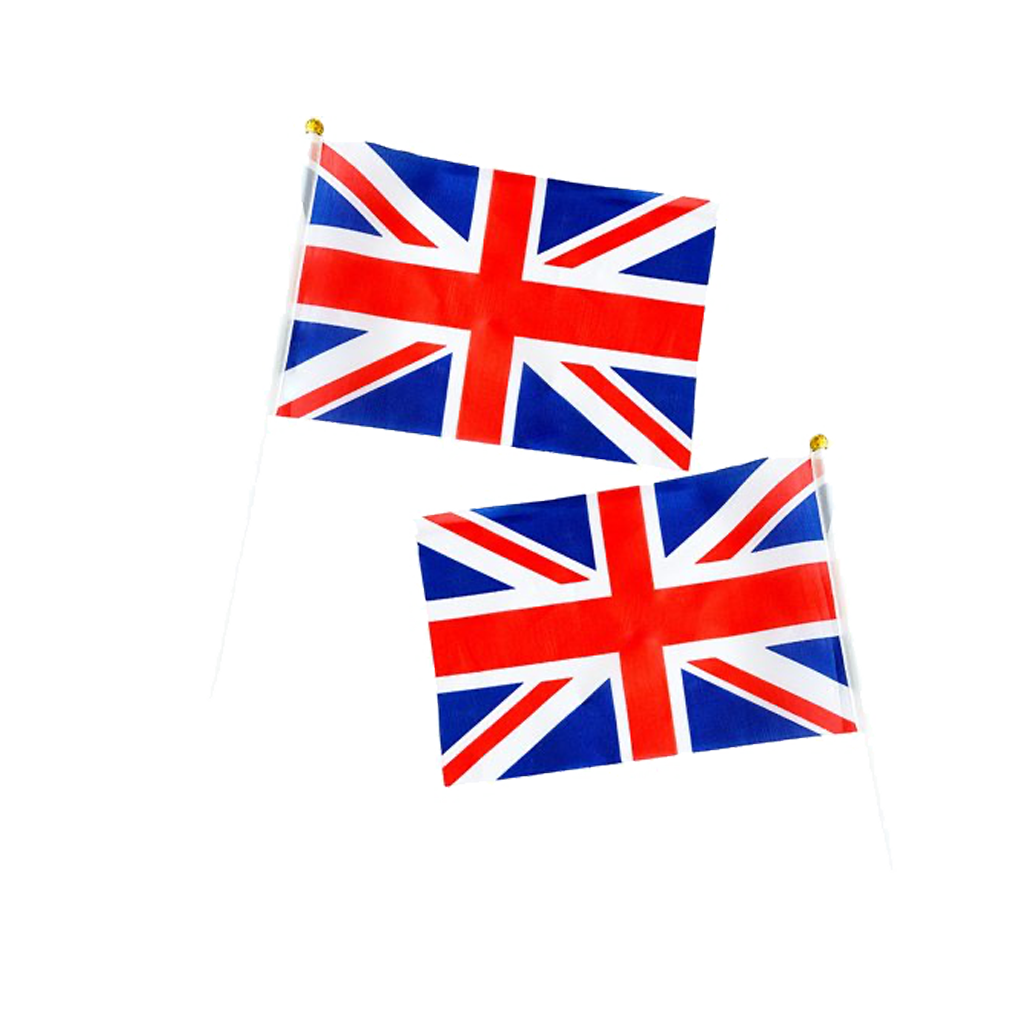 Union Jack hand waving flag - pack of 6 - lovefireworks.co.uk
