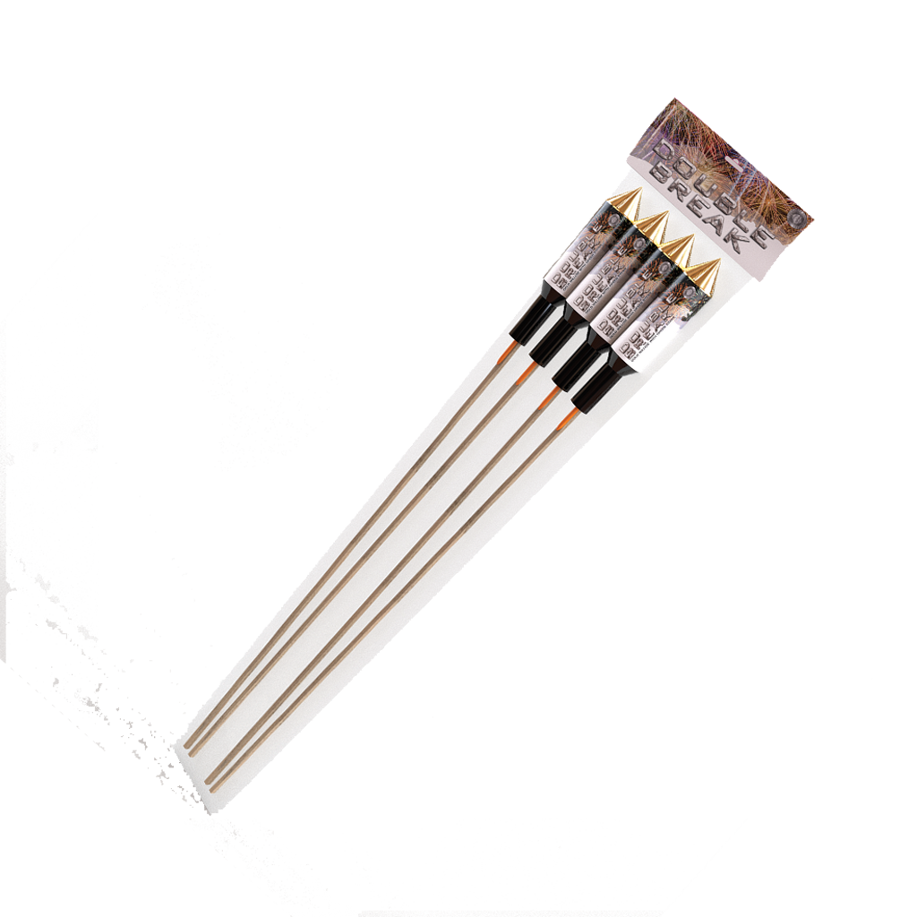 Double Break Rocket Pack | 4 rockets | lovefireworks.co.uk pack|