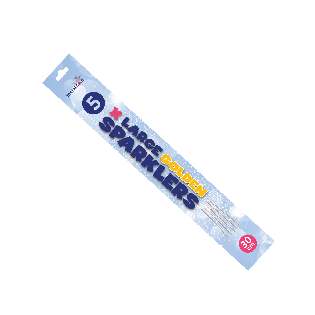 Value 12 inch Gold Sparklers - lovefireworks.co.uk