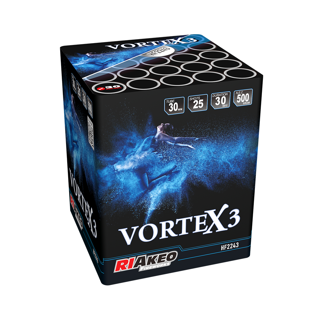 Super 25 shot Vortex 3 - lovefireworks.co.uk