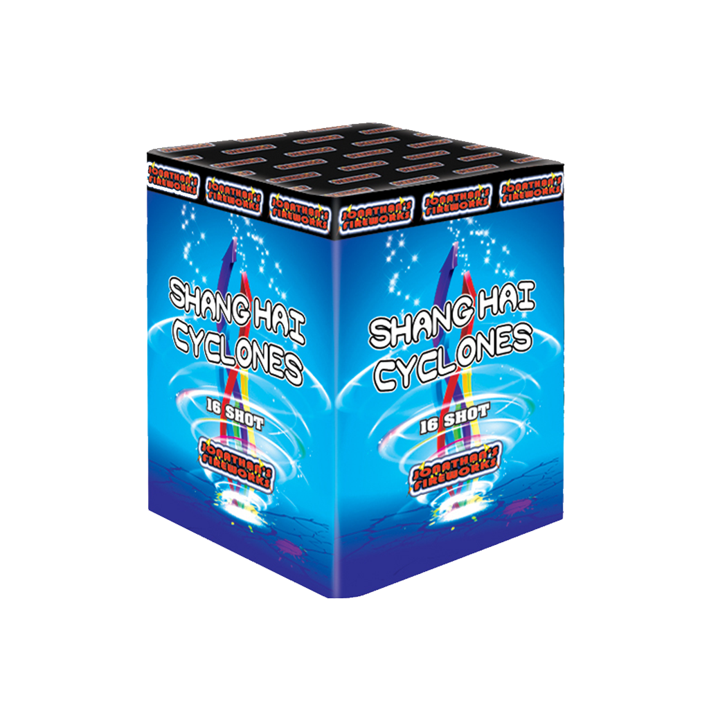 Brilliant 25 shots Shanghai Cyclones - lovefireworks.co.uk